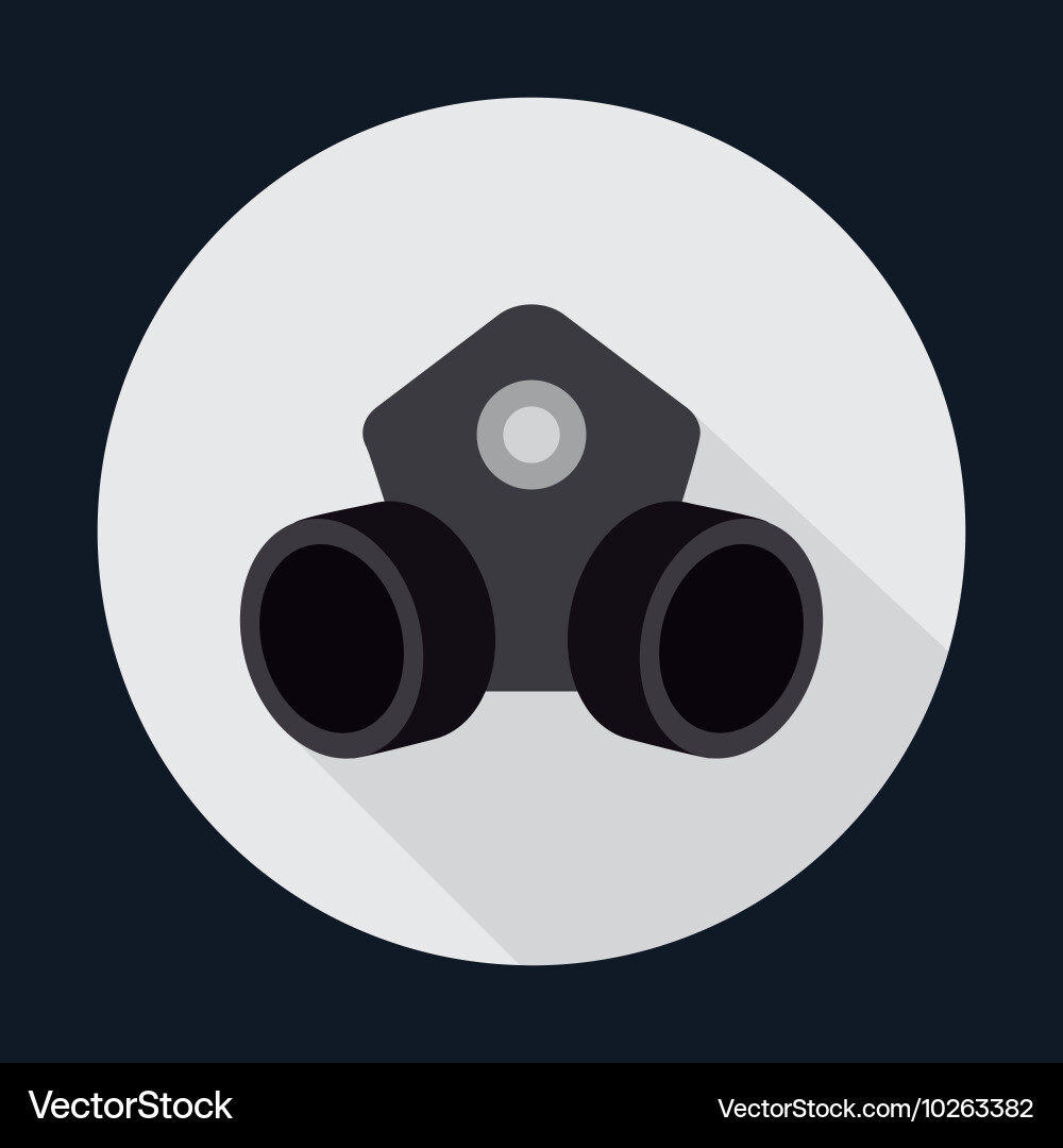 Air mask industrial security safety icon Vector Image