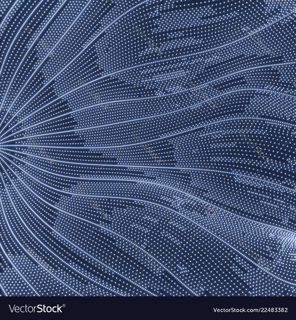 Array with dynamic particles 3d texture Royalty Free Vector