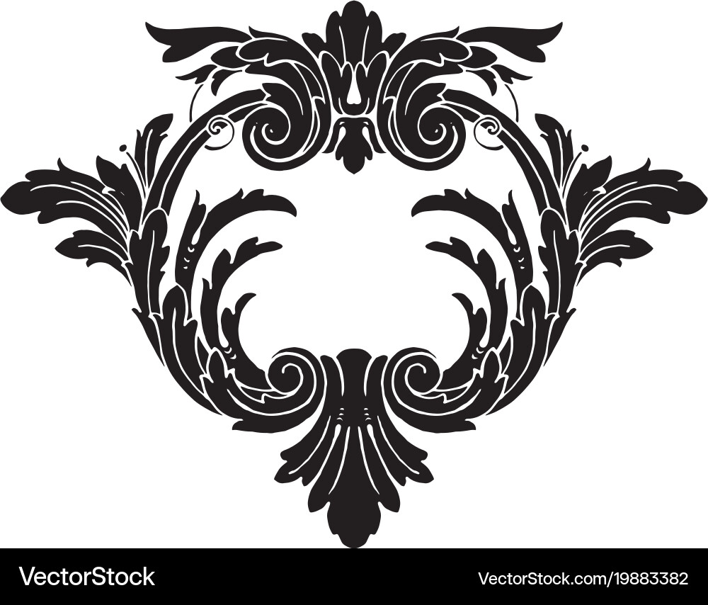 Baroque of vintage elements for design Royalty Free Vector