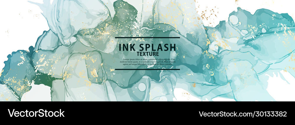 Blue watercolor horizontal banners on white Vector Image