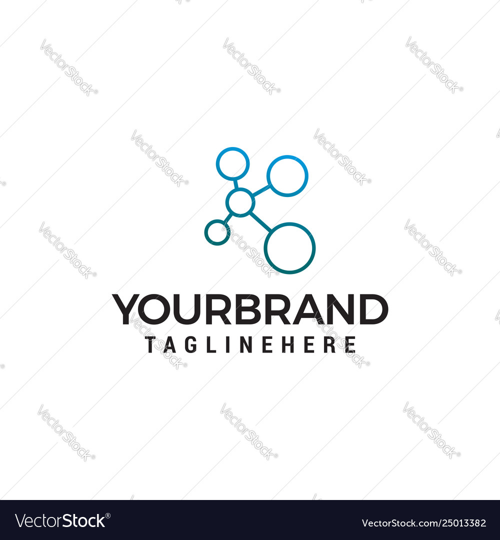 Circle connection logo design concept template Vector Image Circle connection logo design concept template Vector Image