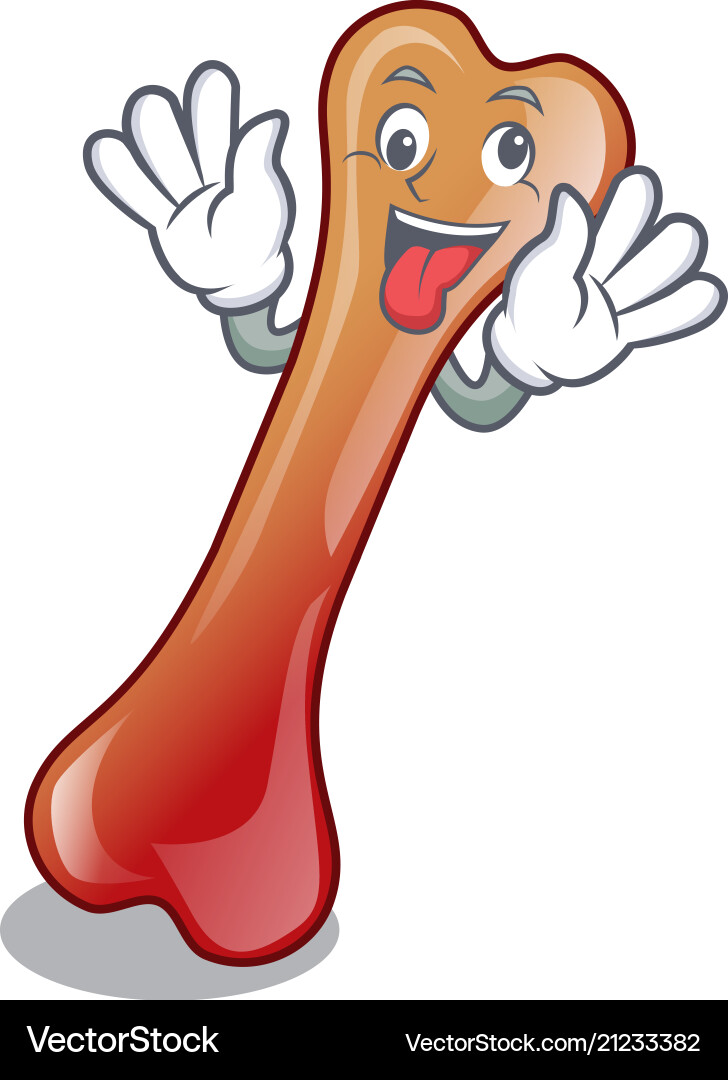 Crazy bone jelly candy mascot cartoon Royalty Free Vector