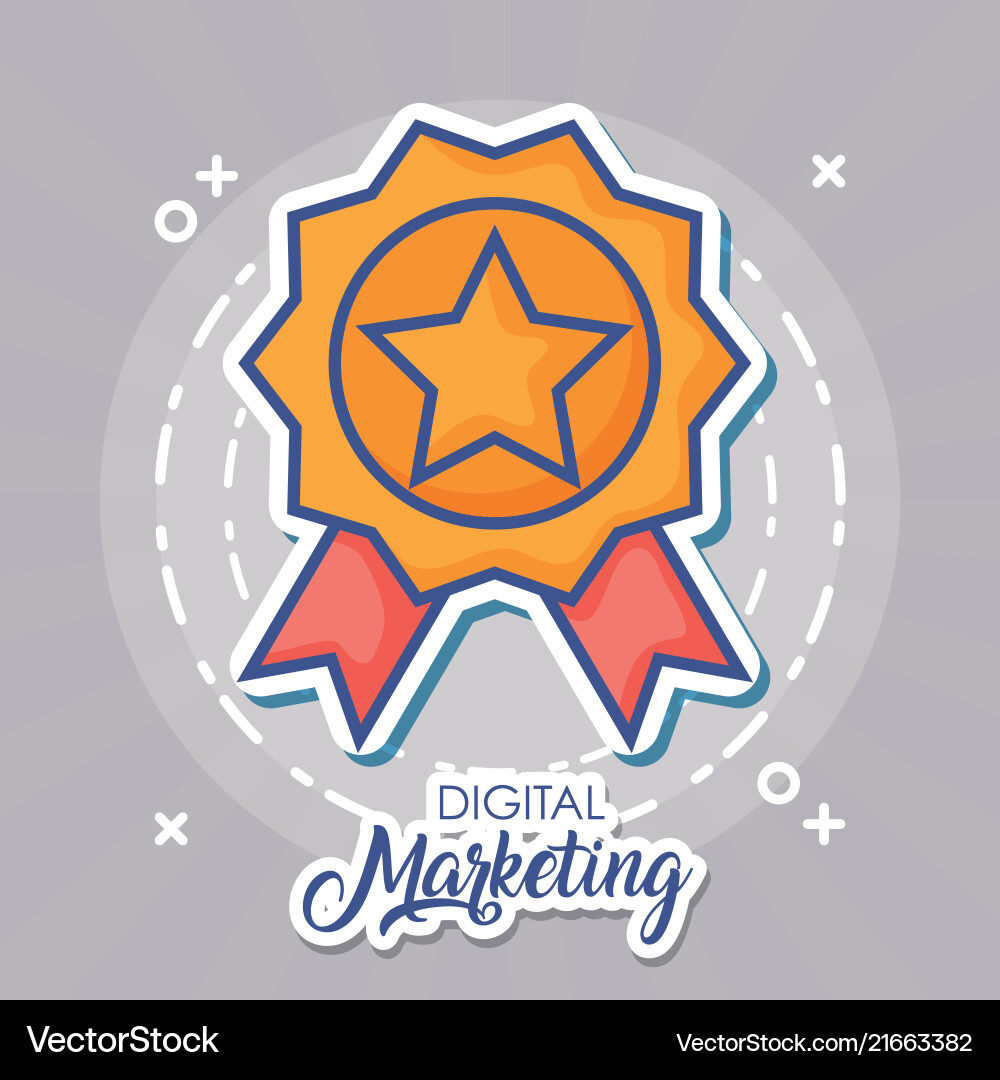 Digital marketing design Royalty Free Vector Image
