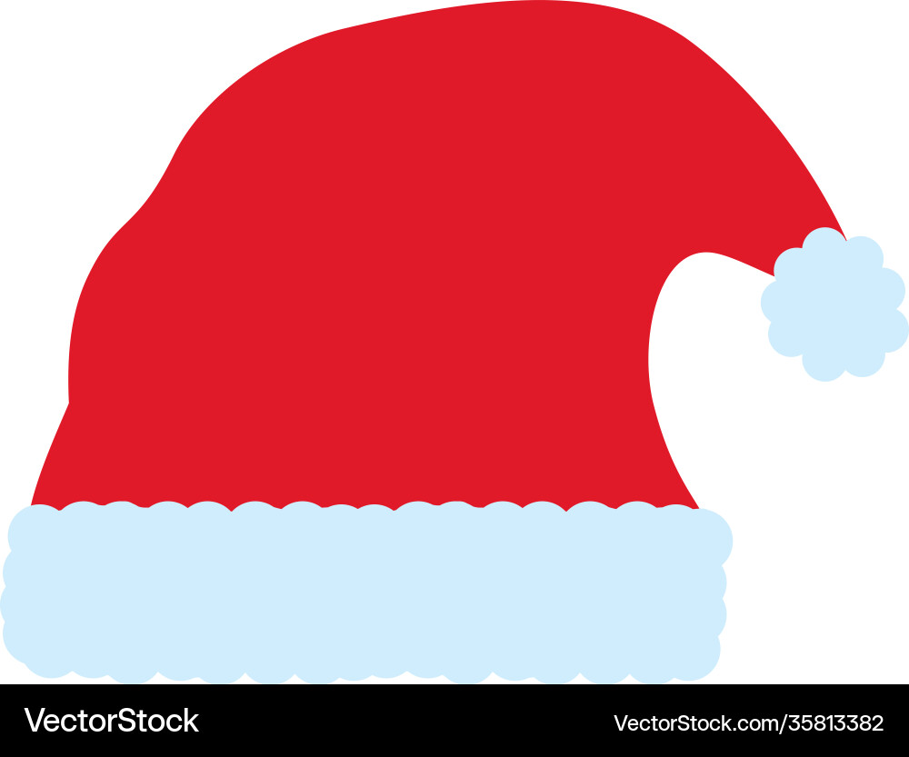 Merry christmas santas hat design Royalty Free Vector Image