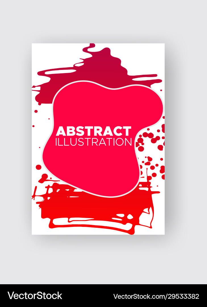 Modern abstract banners ink style poster shapes Vector Image