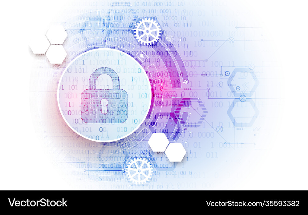 Protection concept protect mechanism system Vector Image