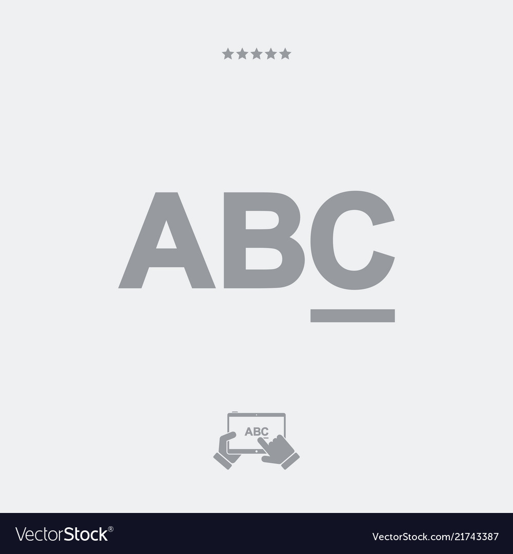 Add text flat icon Royalty Free Vector Image - VectorStock