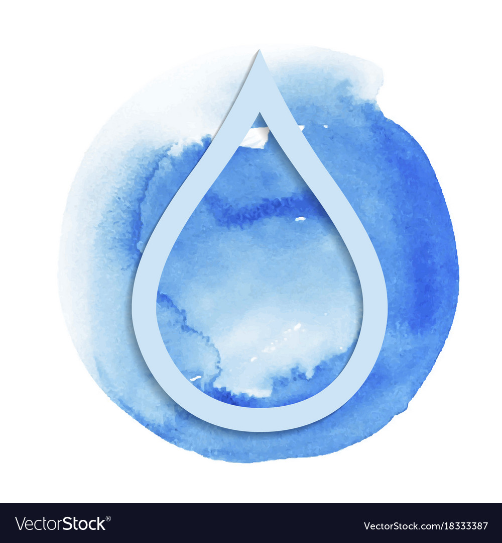 Blue drop Royalty Free Vector Image - VectorStock