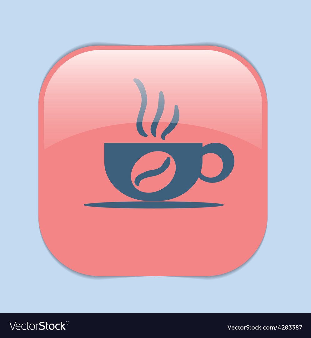 Cup of hot drink icon cafe or diner Royalty Free Vector