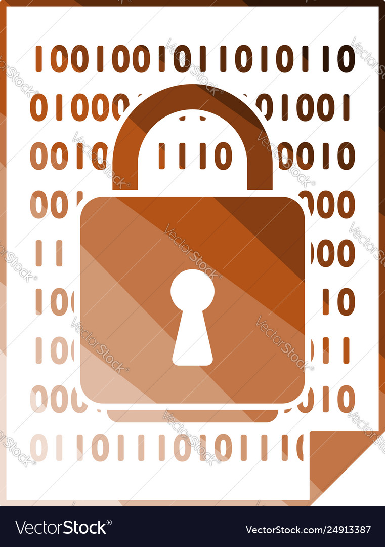Data security icon Royalty Free Vector Image - VectorStock