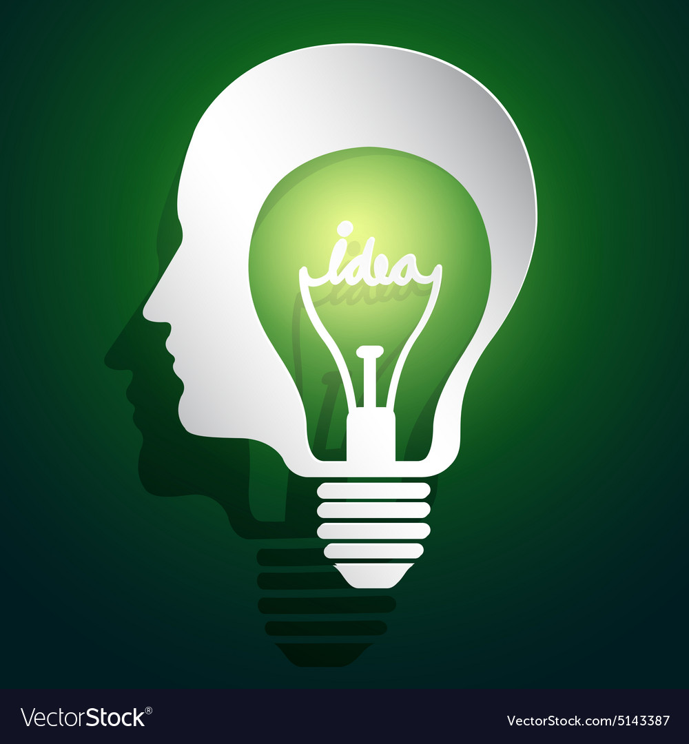 Head idea Royalty Free Vector Image - VectorStock