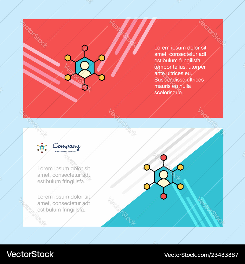 Network abstract corporate business banner Vector Image