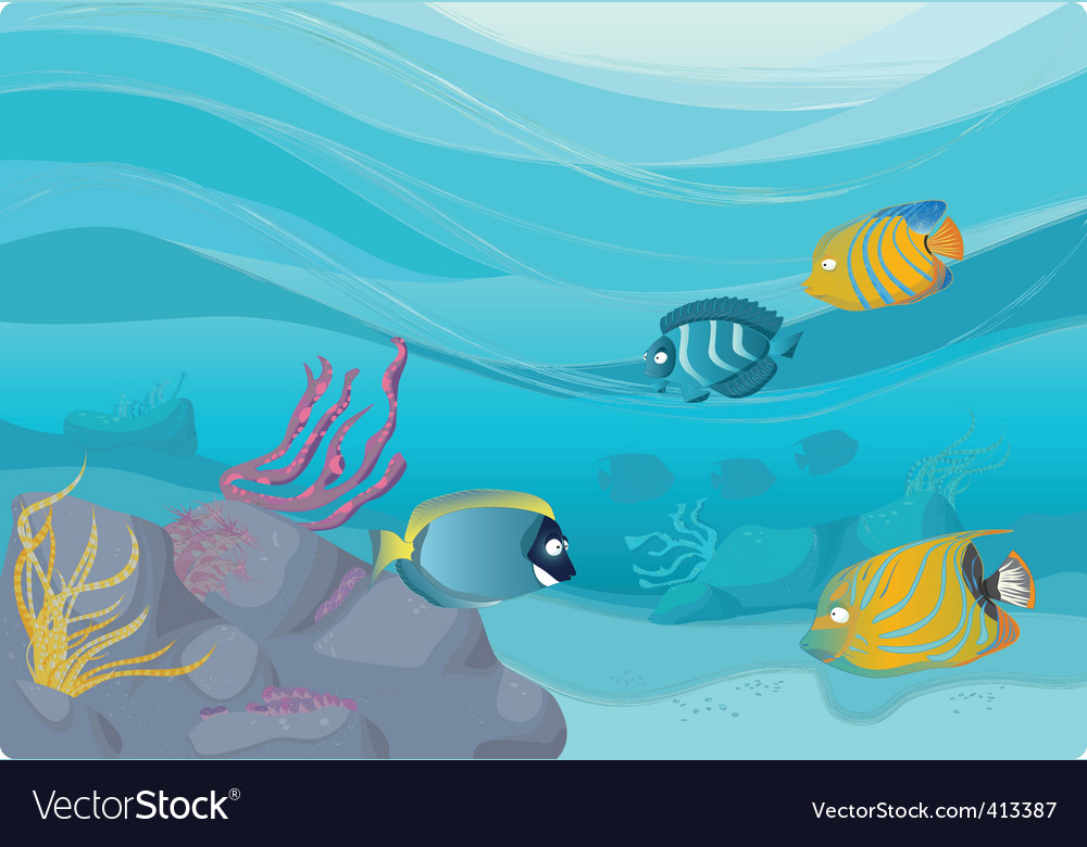 Underwater Royalty Free Vector Image - VectorStock