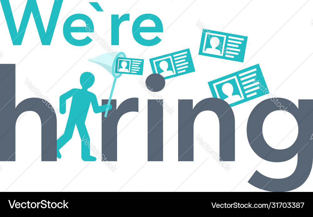 Were hiring creative concept for staff recruitment