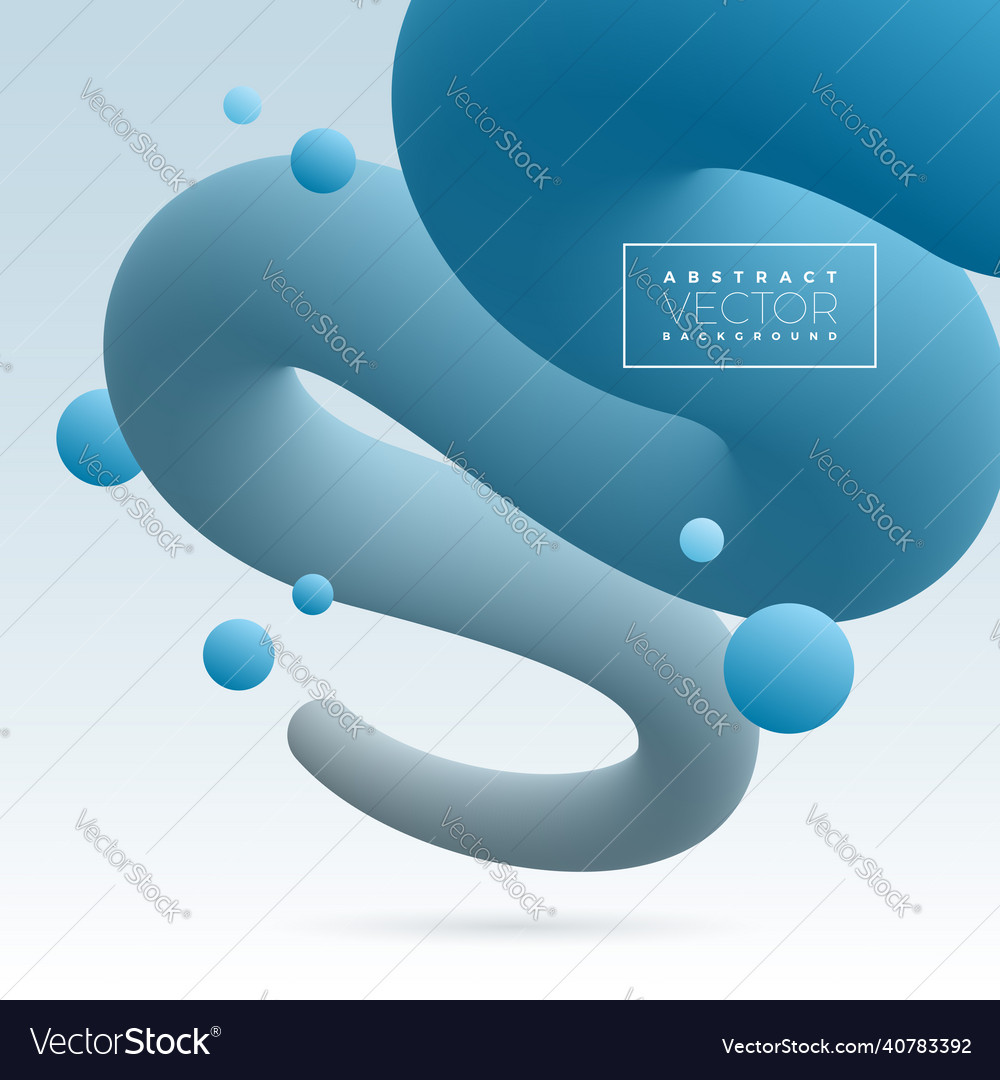 Abstract 3d Colorful Curve Line Background Vector Image