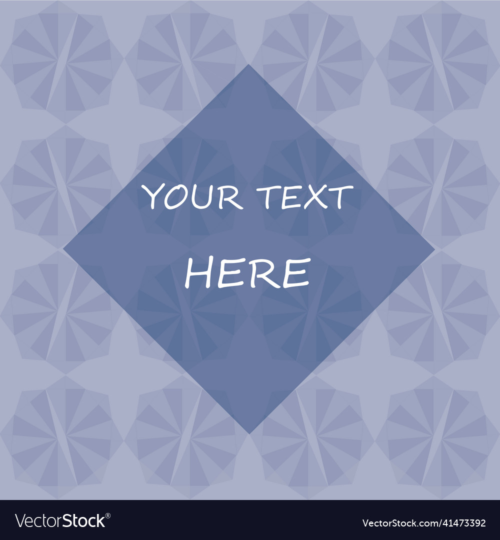 Blue geometric pattern Royalty Free Vector Image