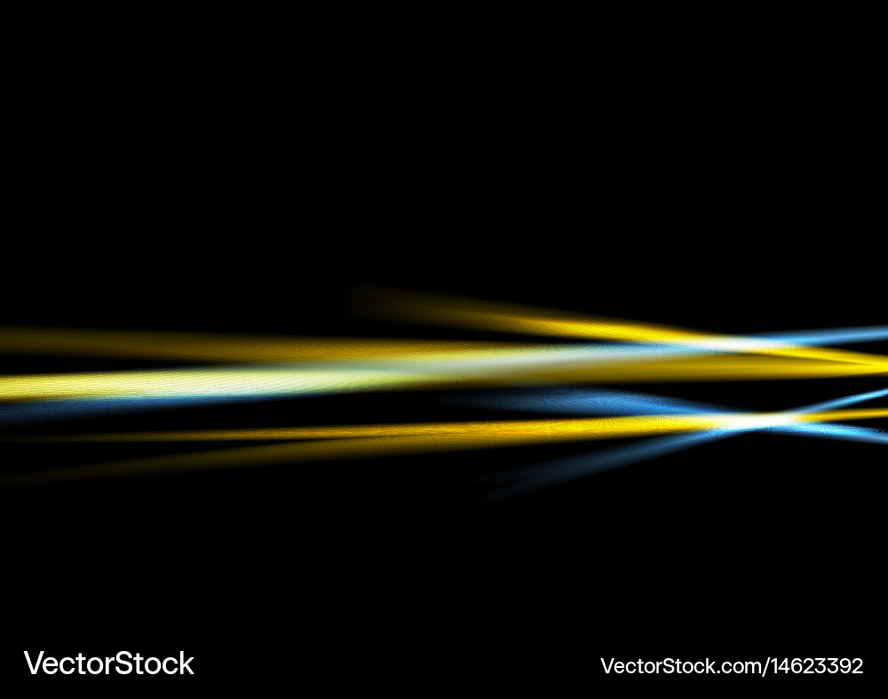 Colorful smooth neon stripes on black Royalty Free Vector