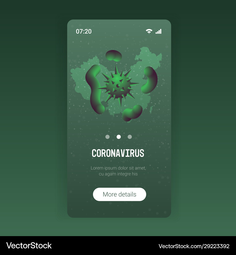 Coronavirus microbe danger public health risk Vector Image