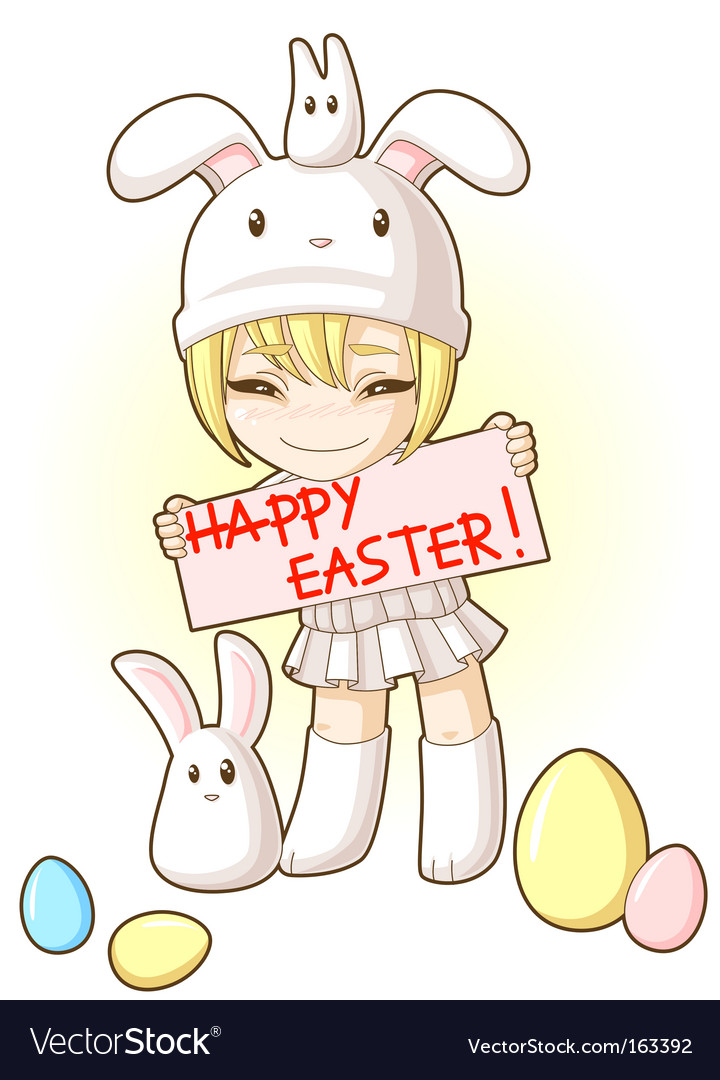 Easter bunny Royalty Free Vector Image - VectorStock