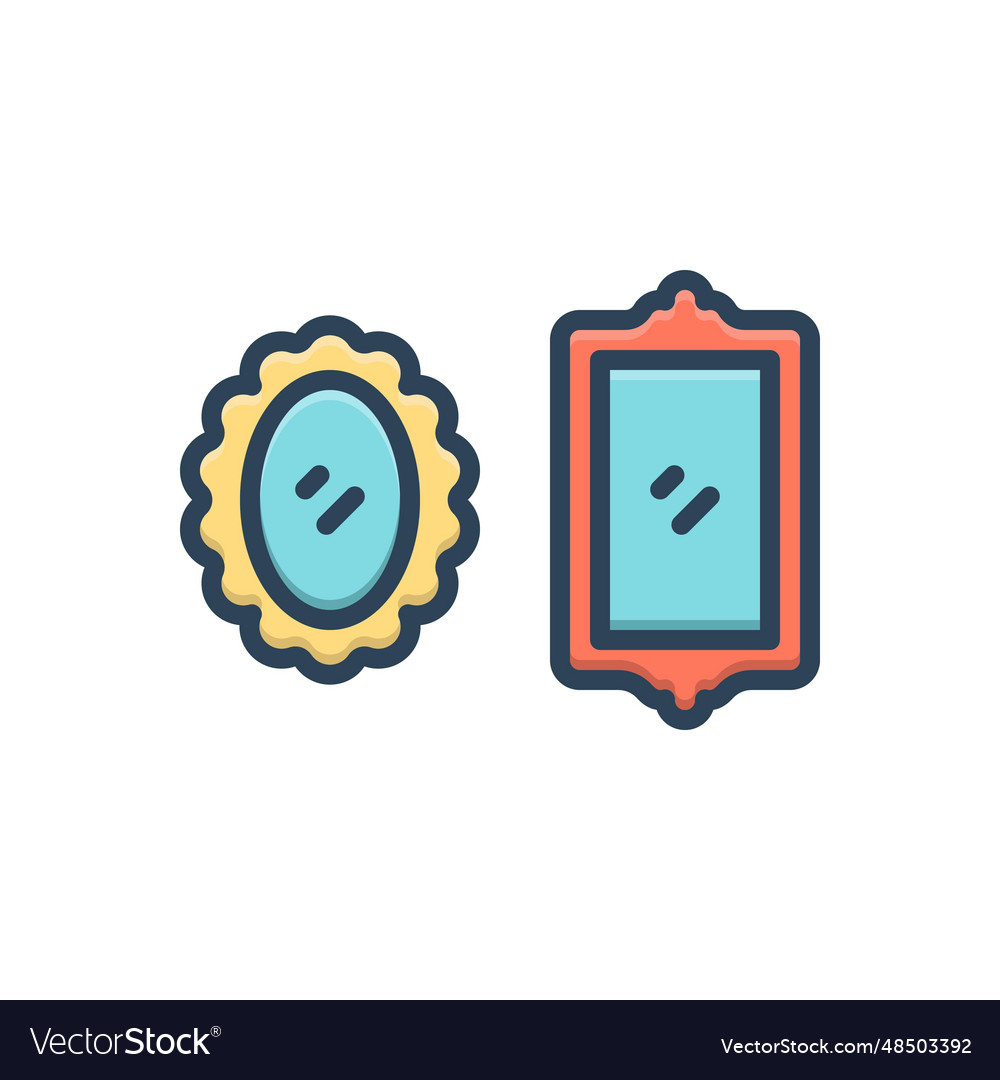 Mirrors Royalty Free Vector Image - VectorStock