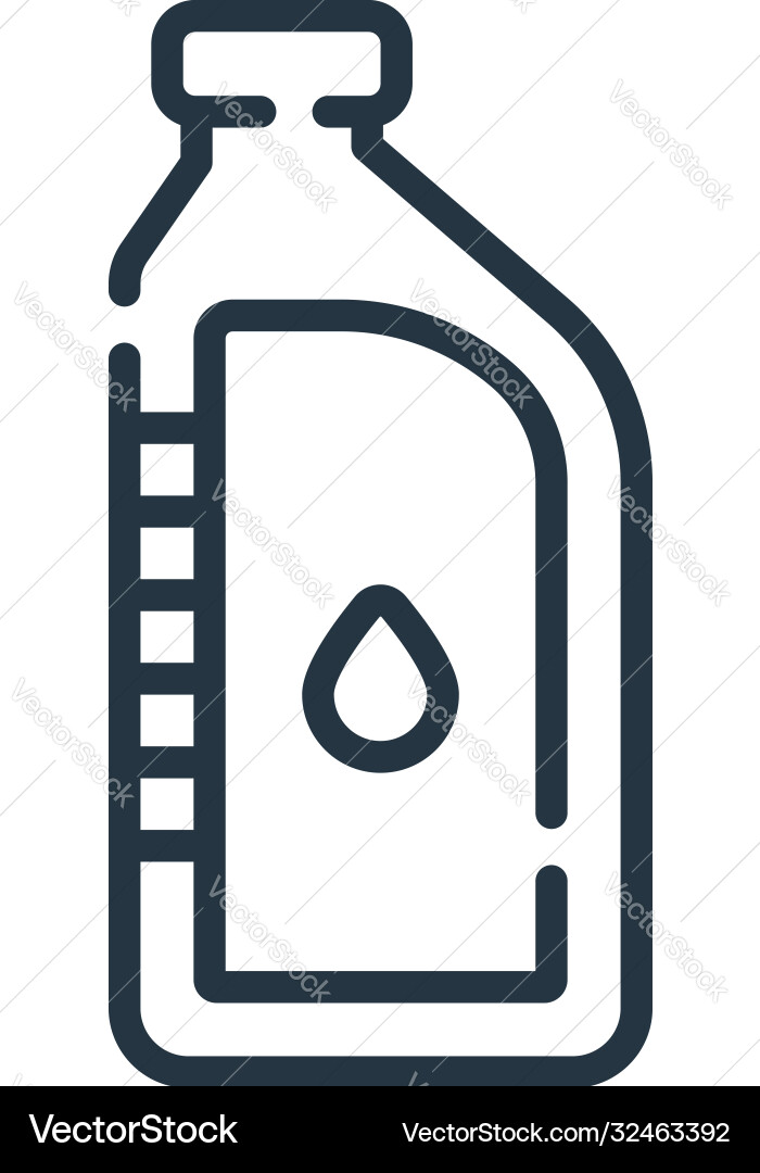 Oil icon isolated on white background outline Vector Image