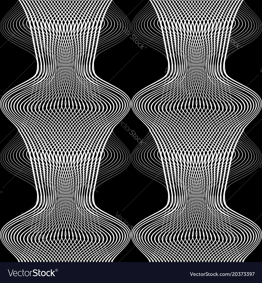 Design Seamless Monochrome Pattern Royalty Free Vector Image