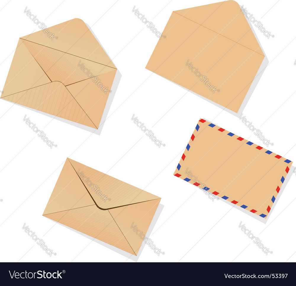 Different envelopes Royalty Free Vector Image - VectorStock