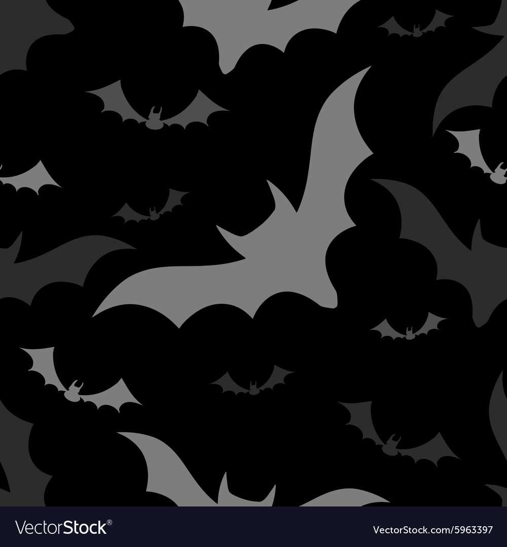 Halloween bats seamless pattern Royalty Free Vector Image