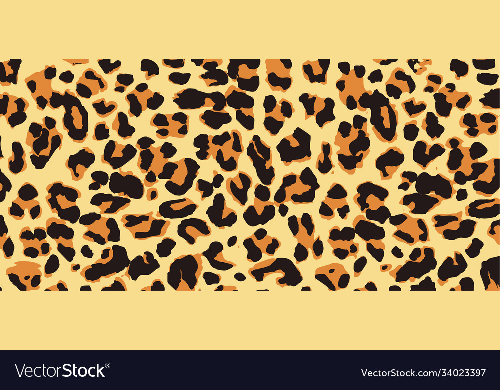 Leopard or jaguar pattern banner Royalty Free Vector Image