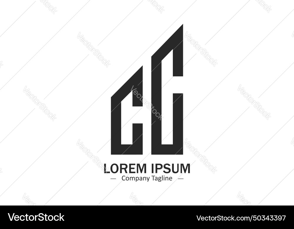Professional elegant trendy awesome artistic cc Vector Image