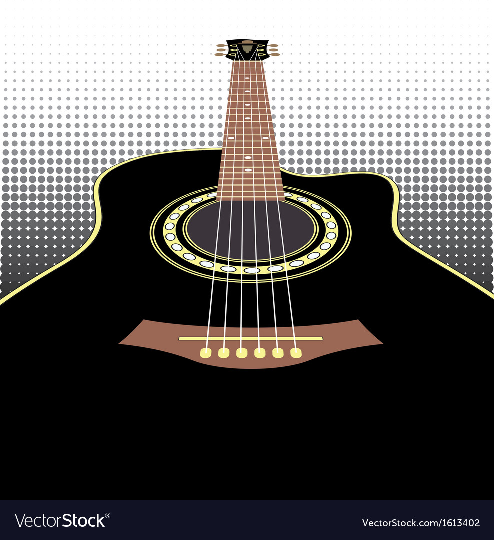 Acoustic guitars Royalty Free Vector Image - VectorStock