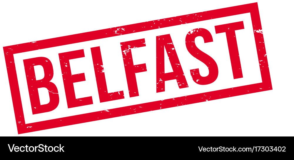 Belfast rubber stamp Royalty Free Vector Image