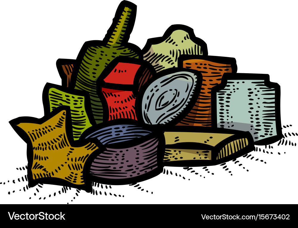 Cartoon image of garbage symbol Royalty Free Vector Image