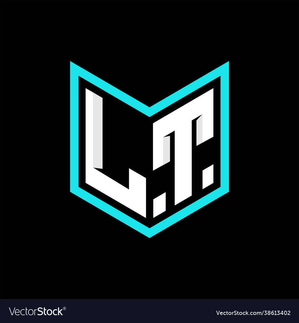 Lt initial logo monogram designs modern templates Vector Image