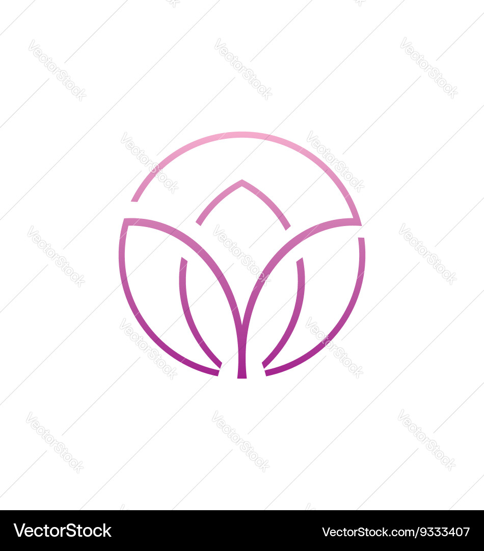 Beauty abstract spa flower logo Royalty Free Vector Image