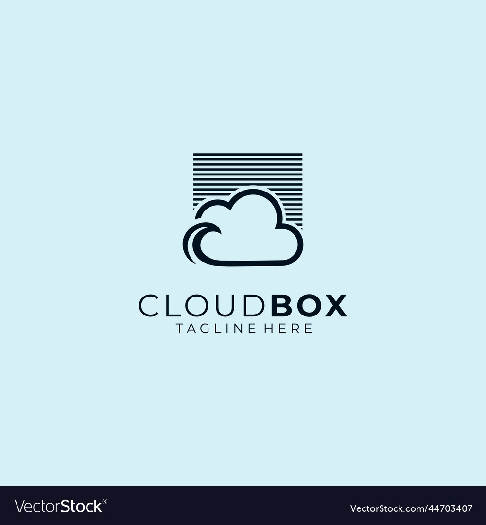 Cloud logo design template Royalty Free Vector Image
