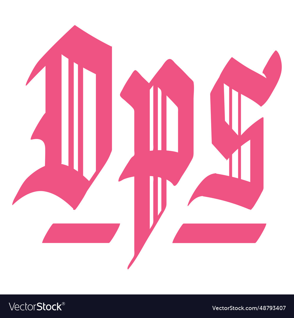 Dps flat badge Royalty Free Vector Image - VectorStock