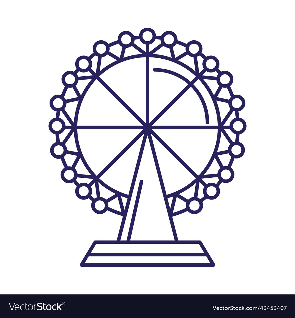 Fortune wheel landmark Royalty Free Vector Image Fortune wheel landmark Royalty Free Vector Image