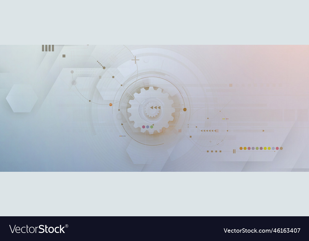 Technology data background idea of global Vector Image