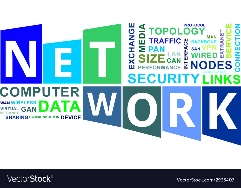 Word cloud network Royalty Free Vector Image - VectorStock