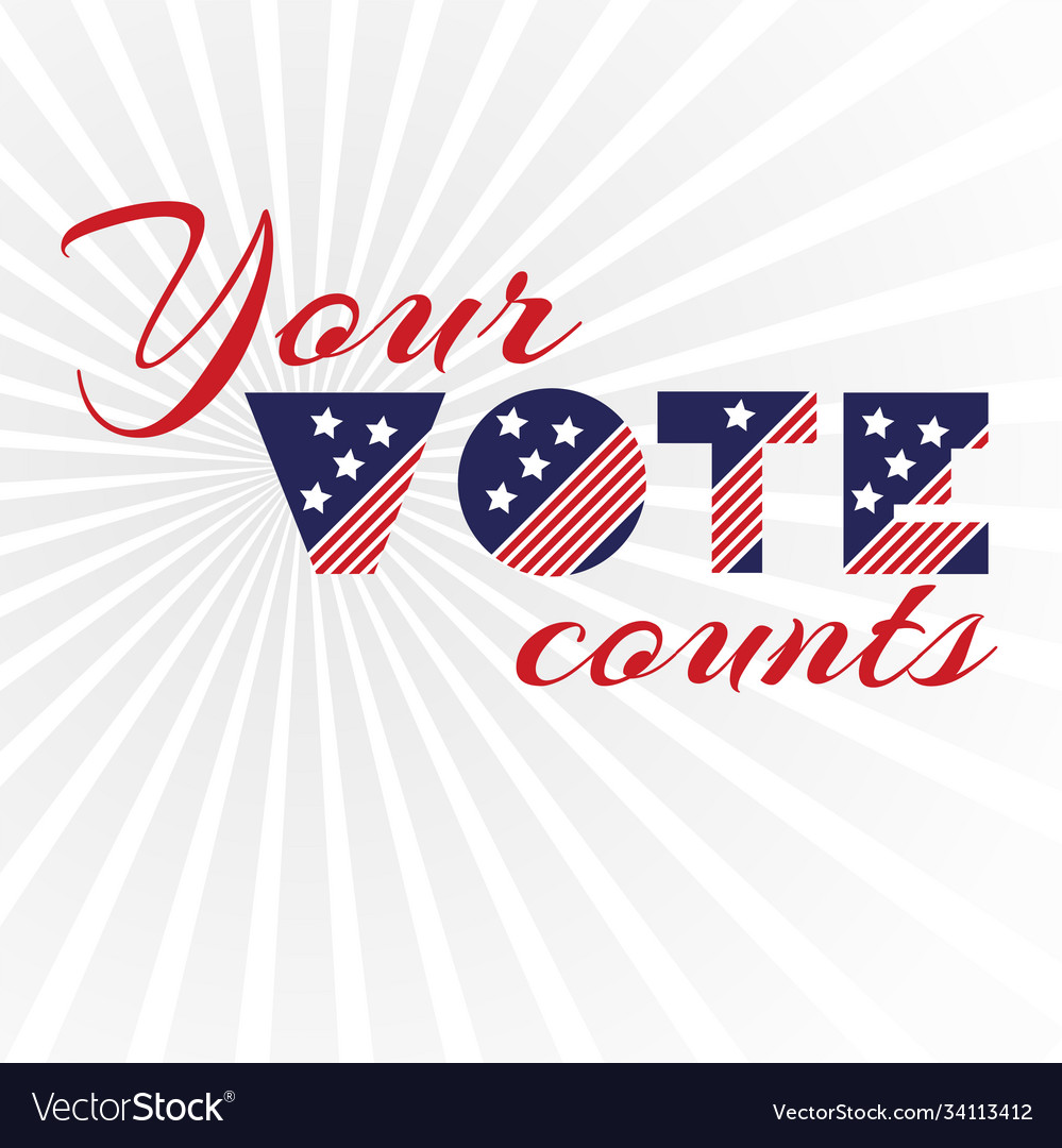 American presidential election day political Vector Image
