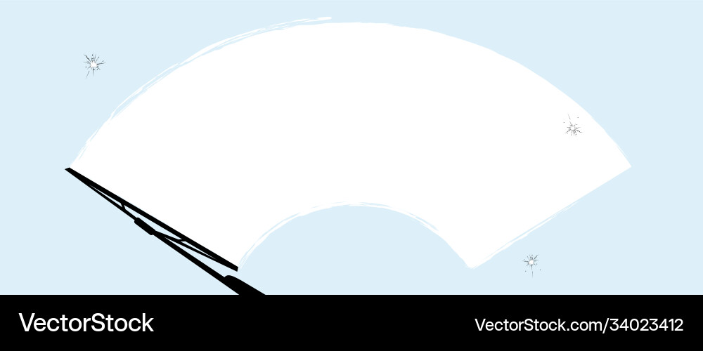 Car wiper clean glass Royalty Free Vector Image