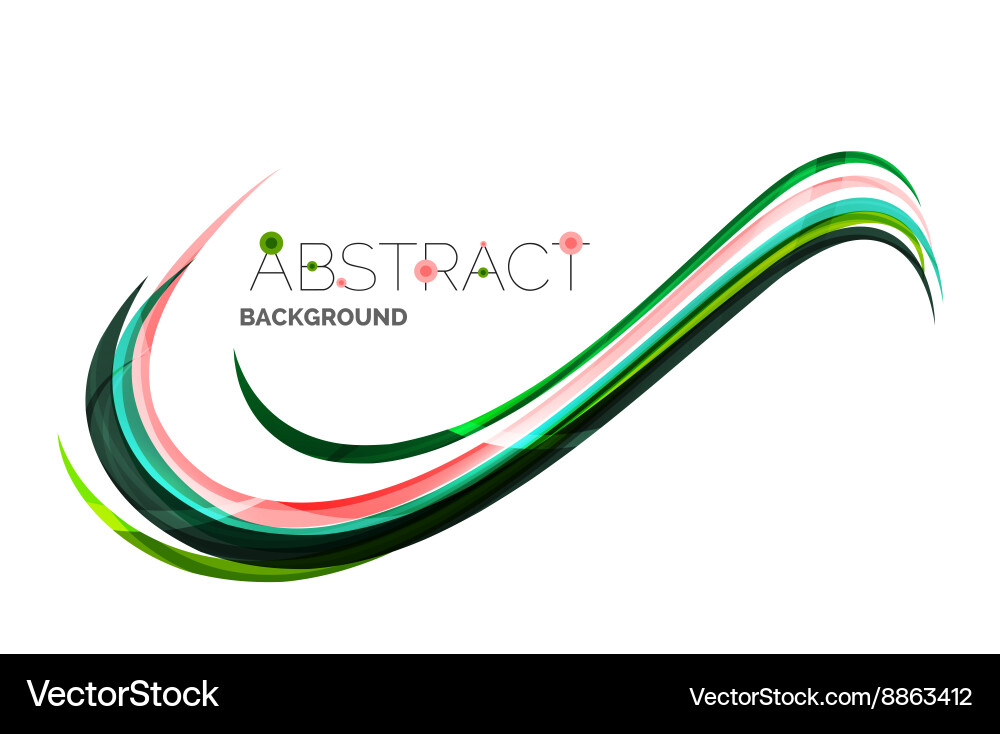 Color stripes with shiny light effects wave line Vector Image