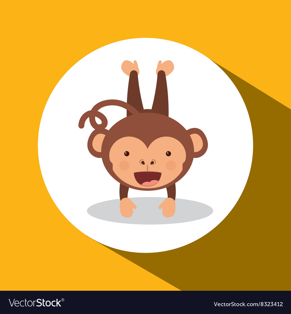 Cute monkey design Royalty Free Vector Image - VectorStock