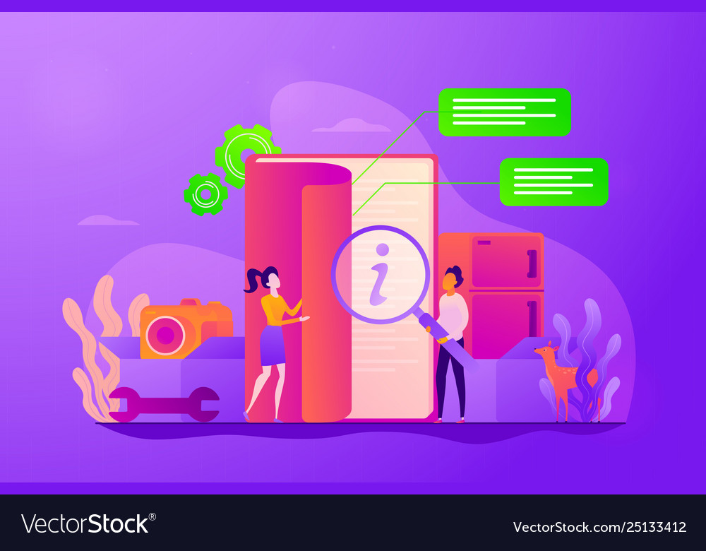 User guide concept Royalty Free Vector Image - VectorStock User guide concept Royalty Free Vector Image - VectorStock