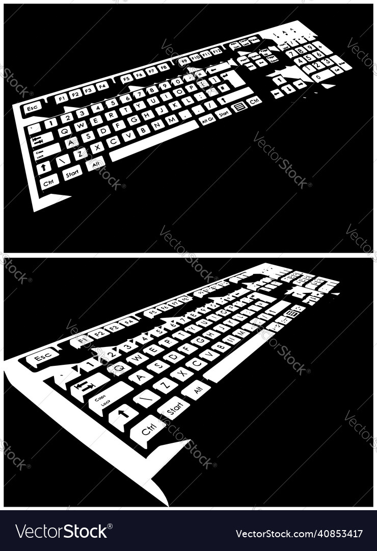 Keyboard Royalty Free Vector Image - VectorStock