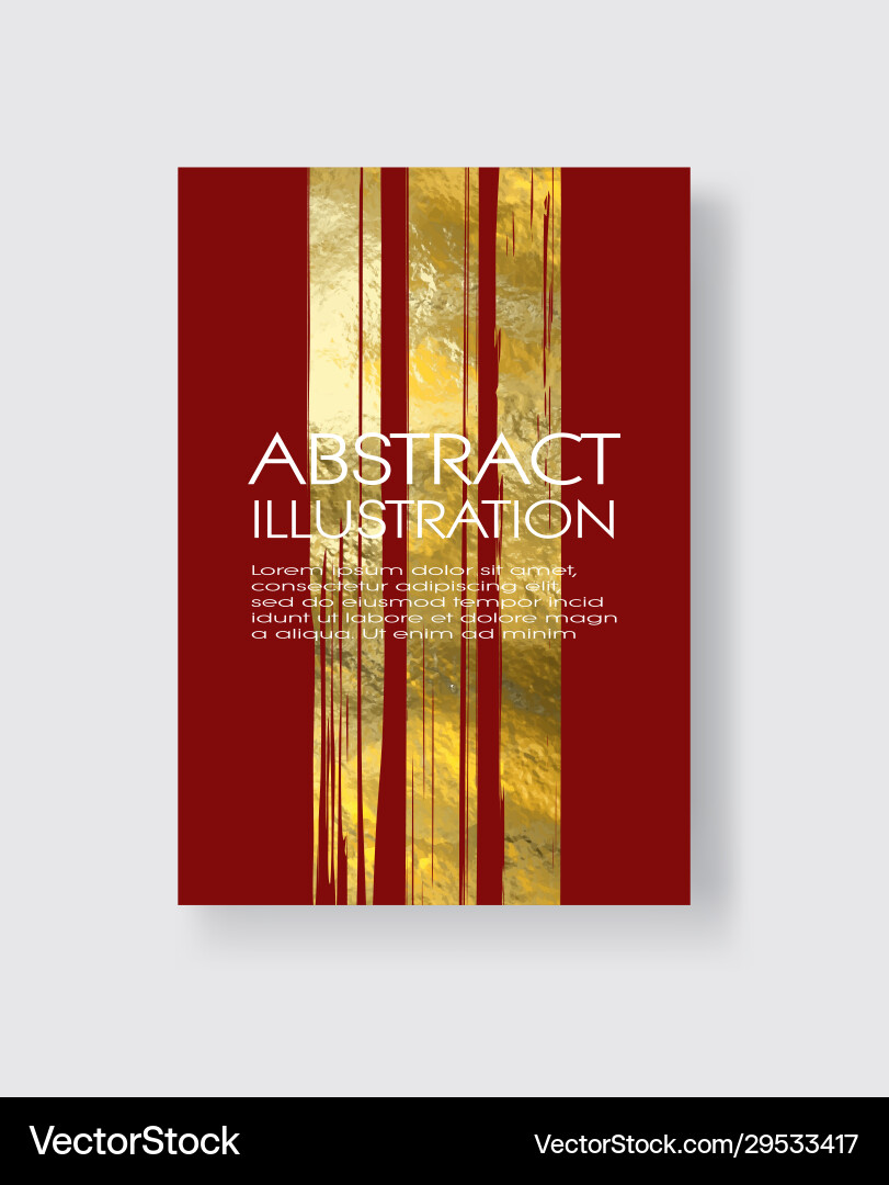 Red and gold design templates abstract eps10 Vector Image