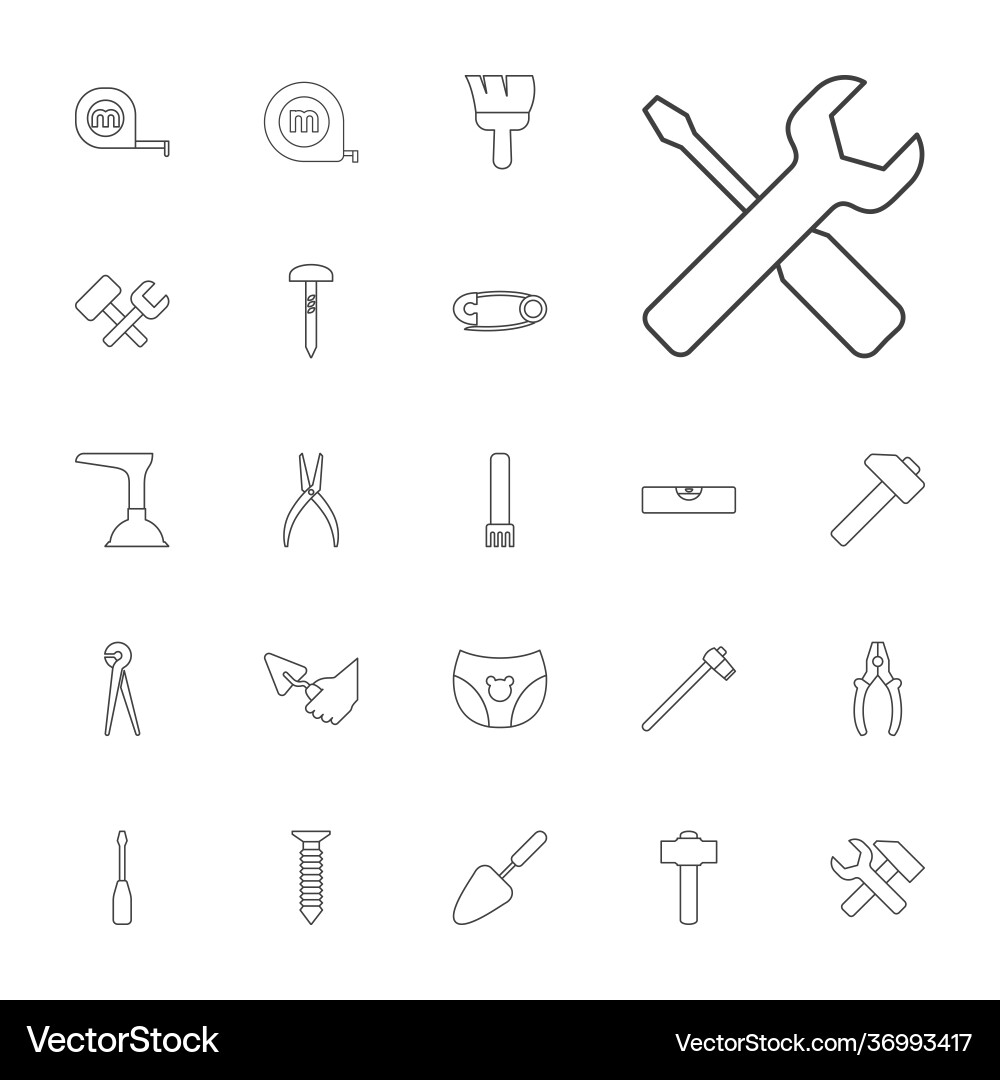 Repair icons Royalty Free Vector Image - VectorStock