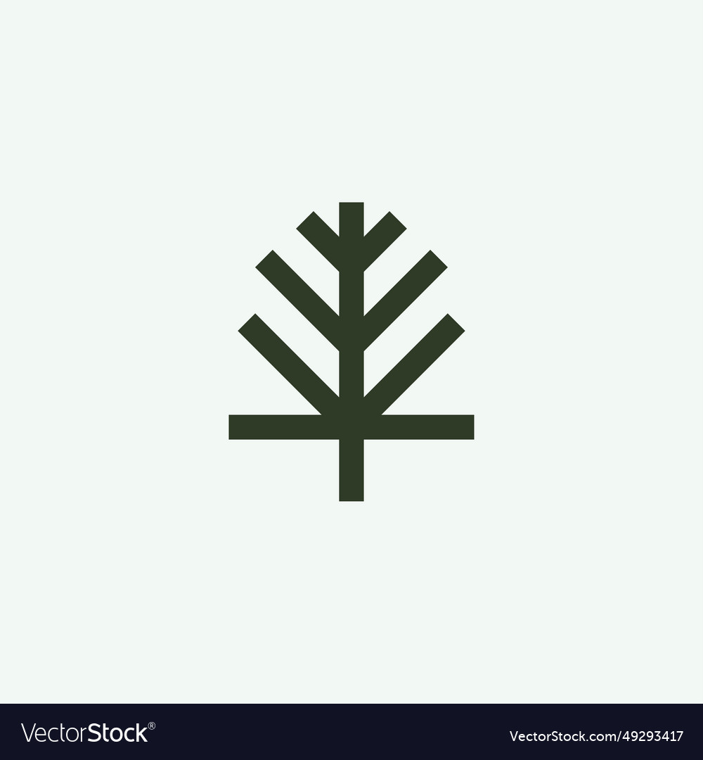 Simple tree logo Royalty Free Vector Image - VectorStock