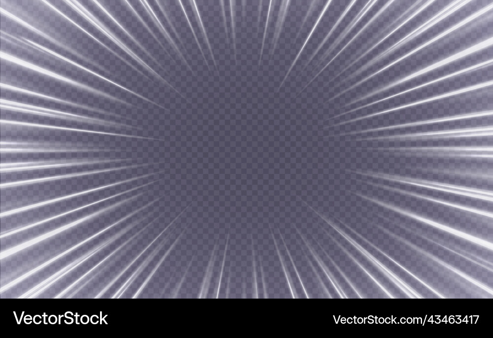Speed lines zoom in motion effect light color Vector Image